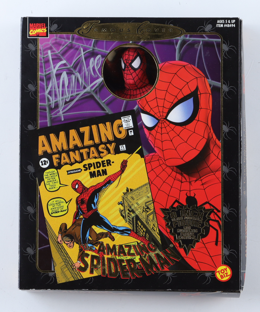Stan Lee Signed "The Amazing Spider-Man" Spider-Man 8" Plush Figure ...