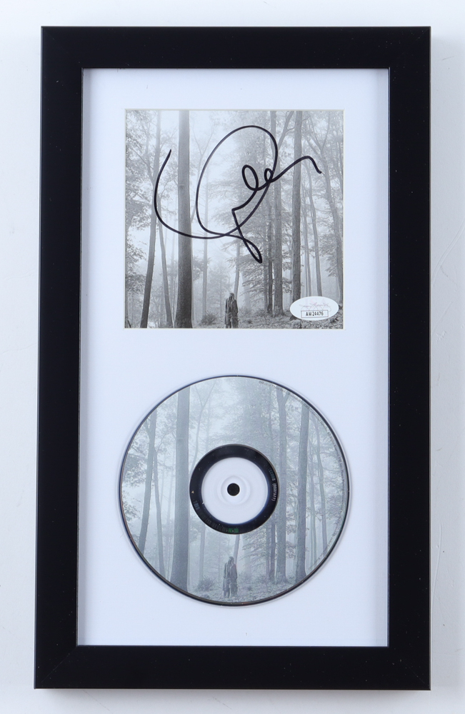 Taylor Swift Signed "Folklore" Custom Framed CD Album Insert Display ...