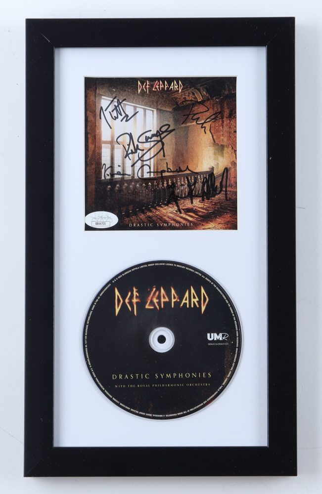 Def Leppard "Drastic Symphonies" Custom Framed CD Album Insert Display ...