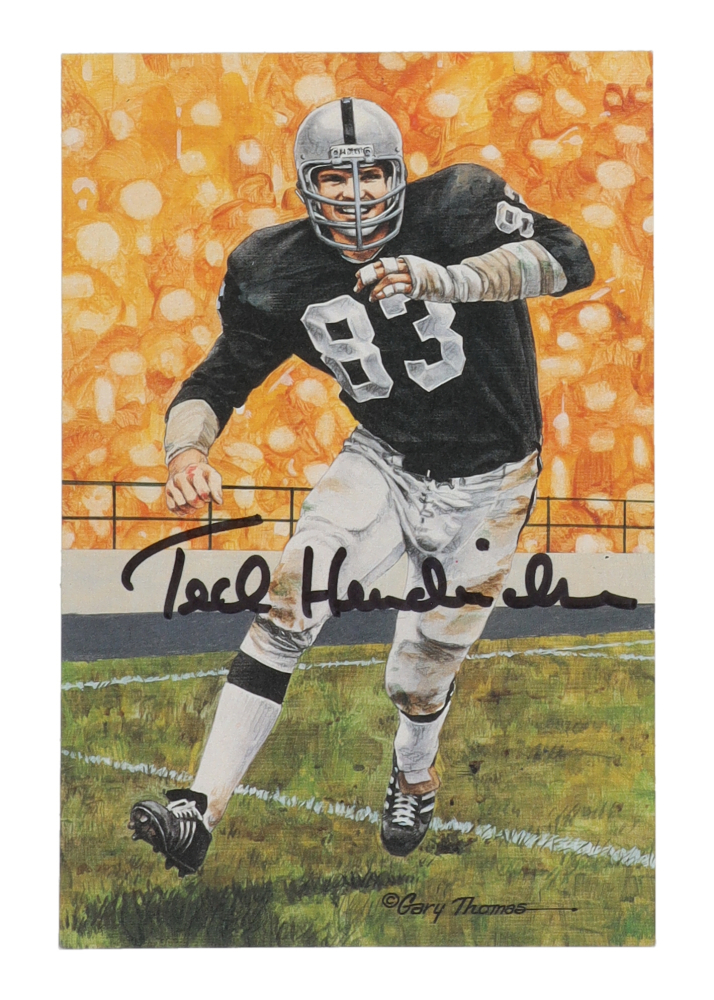 Ted Hendricks Signed LE Goal Line Art Hall of Fame Postcard (JSA ...