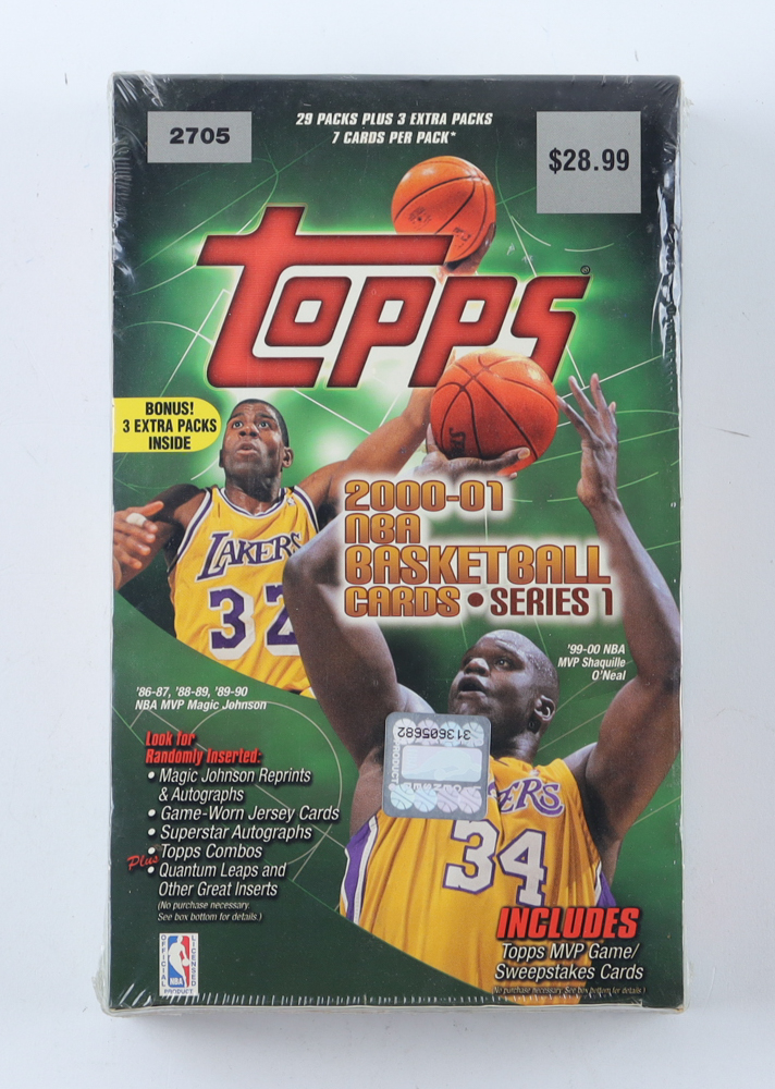 2000-01 Topps Series 1 Basketball Card Box with (32) Packs | Pristine ...