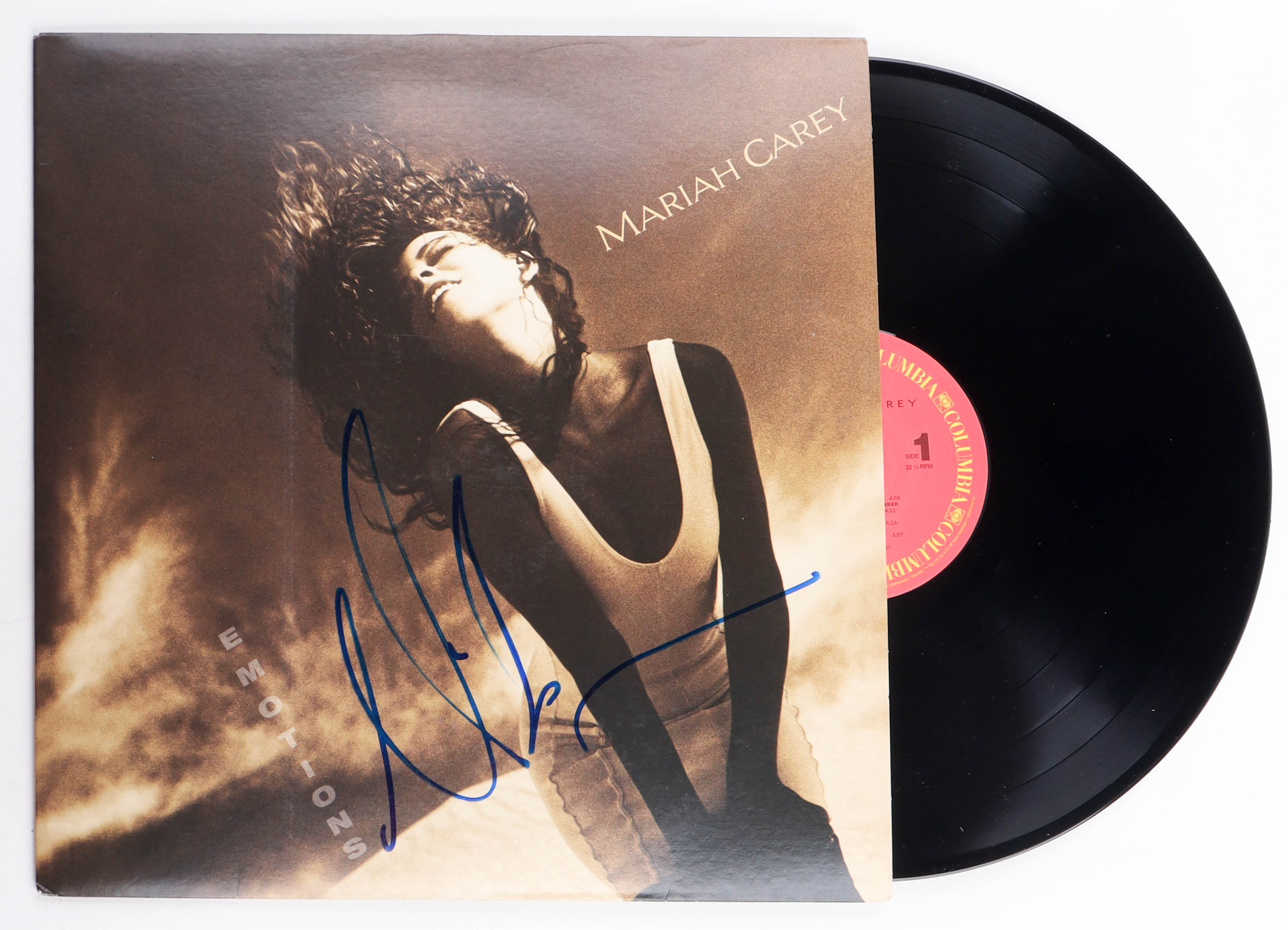 Mariah Carey Signed "Emotions" Vinyl Record Album (PSA) | Pristine Auction