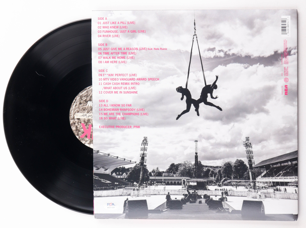 Pink Signed "All I Know So Far [Set List]" Vinyl Record Album (PSA ...