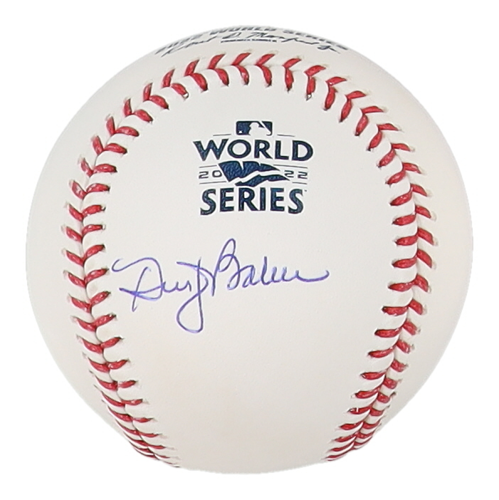 Dusty Baker Signed 2022 World Series Logo Baseball (TriStar) | Pristine ...