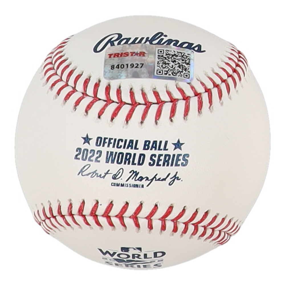Dusty Baker Signed 2022 World Series Logo Baseball (TriStar) | Pristine ...