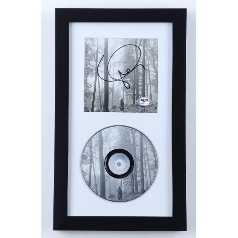 Taylor Swift Signed "Folklore" Custom Framed CD Album Insert Display ...