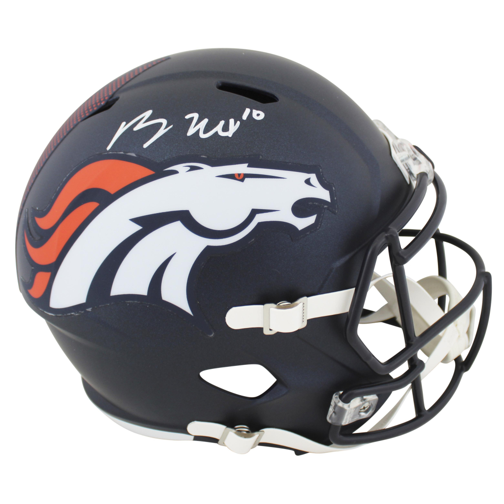 Bo Nix Signed Broncos Full Size Speed Helmet (Beckett) | Pristine Auction