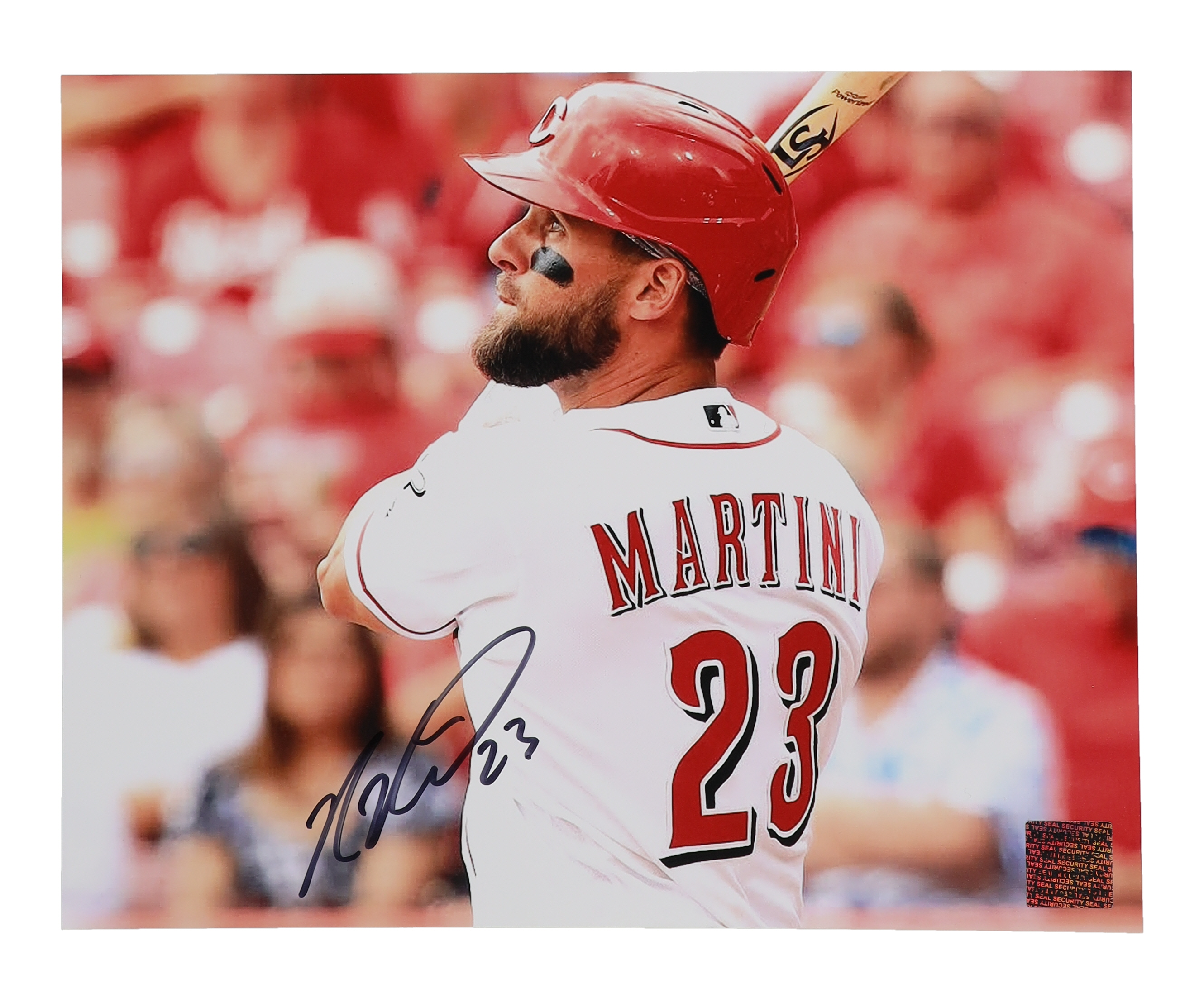 Nick Martini Signed Reds 8x10 Photo (Playball Ink) | Pristine Auction