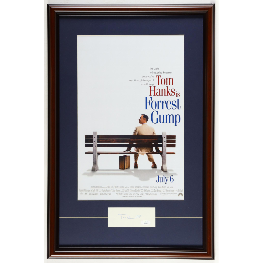 Tom Hanks Signed "Forrest Gump" Custom Framed Cut Display (JSA ...