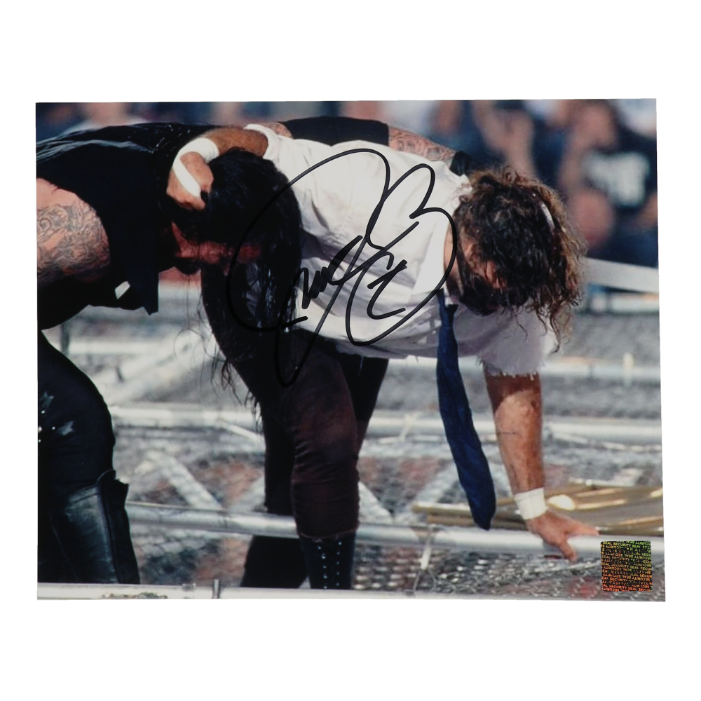 Mick Foley Signed WWE 8x10 Photo (Playball Ink) | Pristine Auction