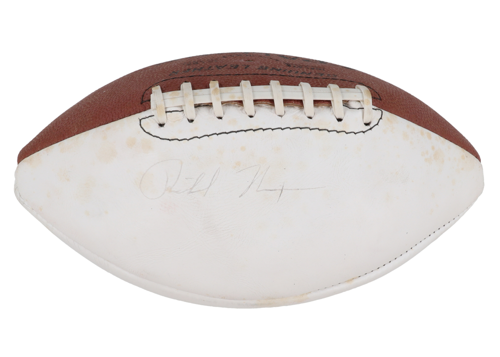 Richard Nixon & Gerald Ford Signed White Panel Football (JSA ...
