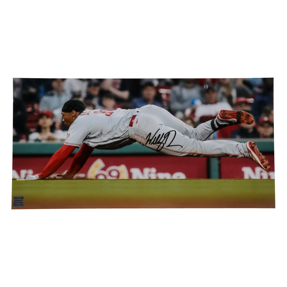 Will Benson Signed Reds 10x20 Photo (Playball Ink) | Pristine Auction