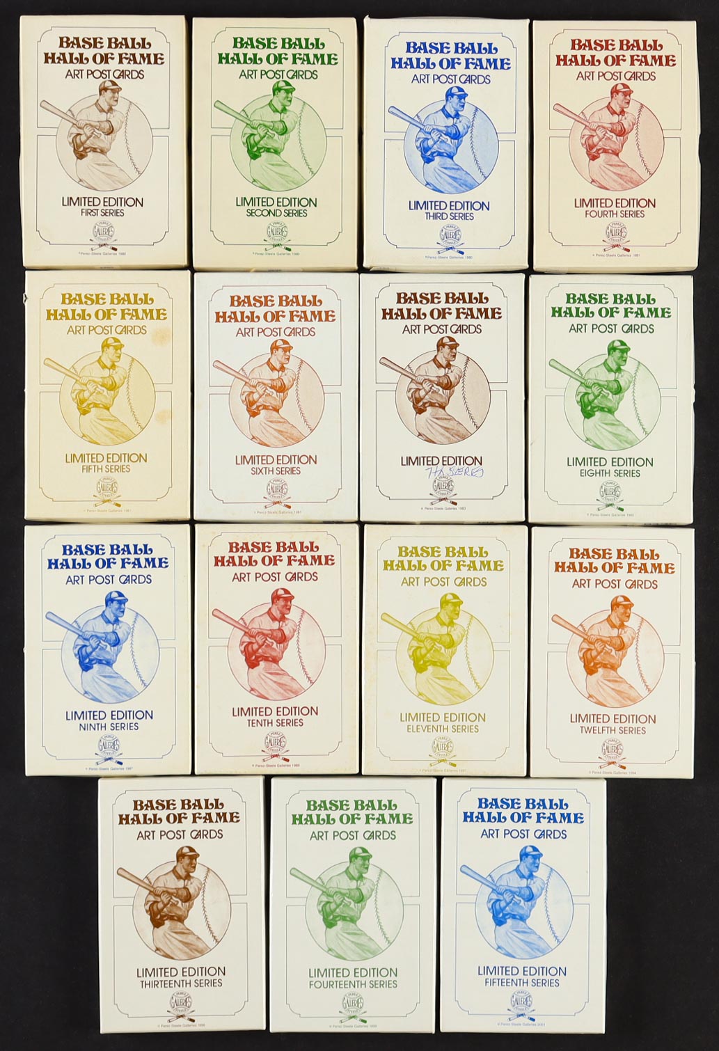 1980-01 LE Baseball Hall of Fame Art Complete (15) Series Post Cards ...