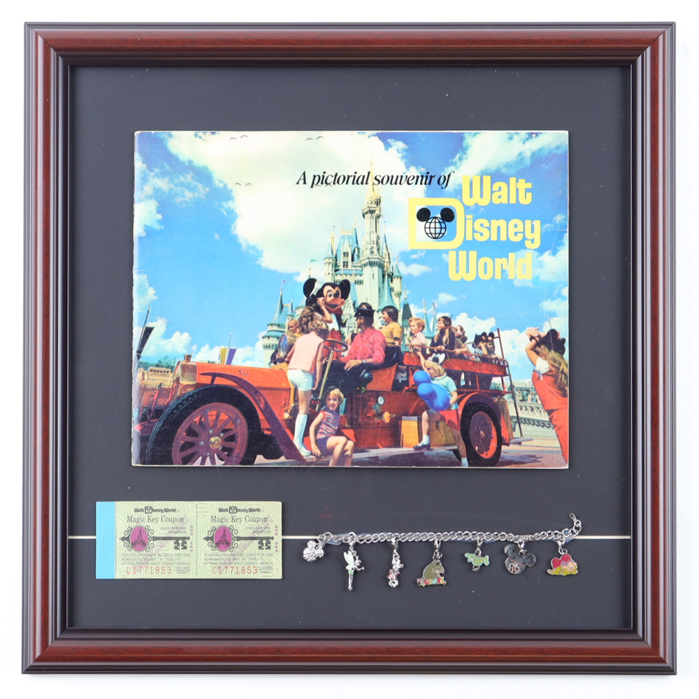 "Walt Disney World" Custom Framed Vintage Pictorial Souvenir Guide Book ...