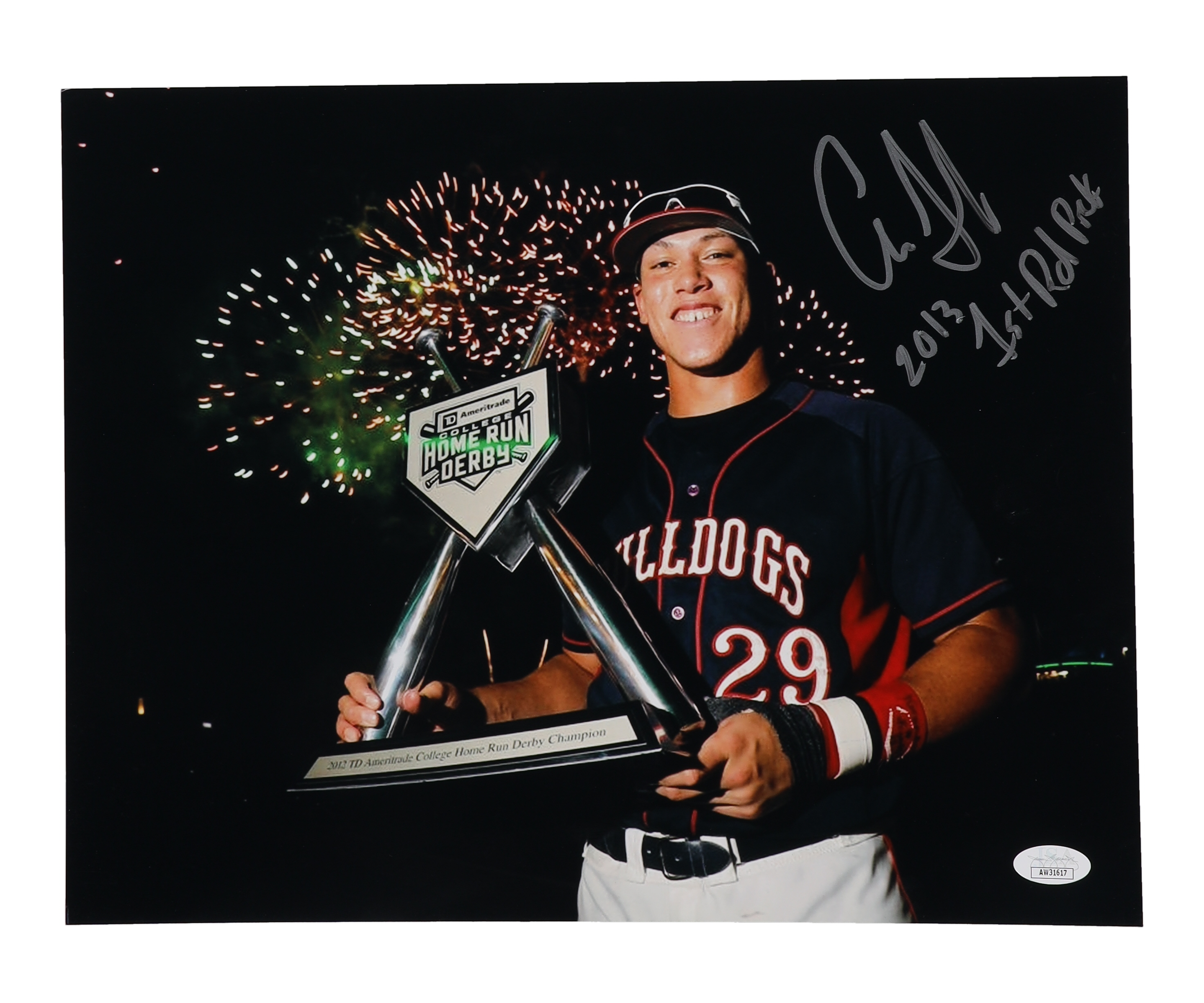 Aaron Judge Signed Fresno State Bulldogs 11x14 Photo Inscribed "2013 ...