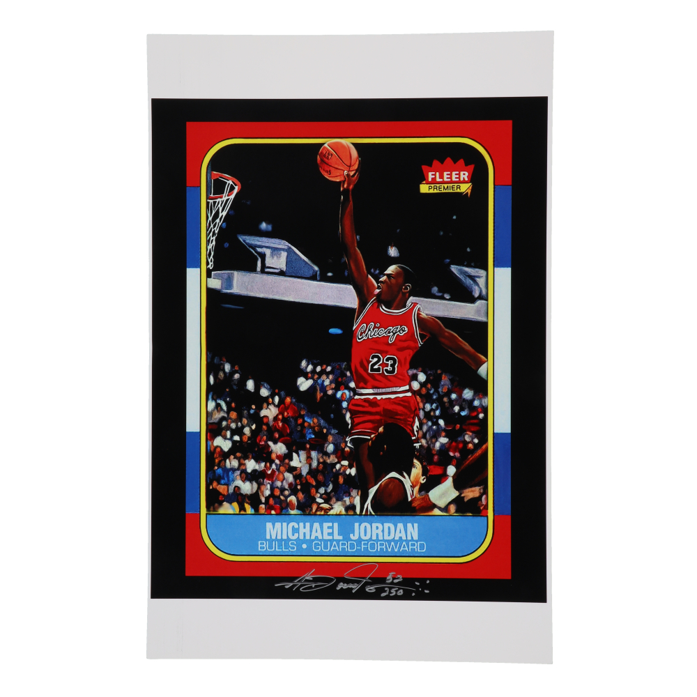 Anthony Douglas "Michael Jordan (Fleer Rookie Card)" 11x17 LE ...