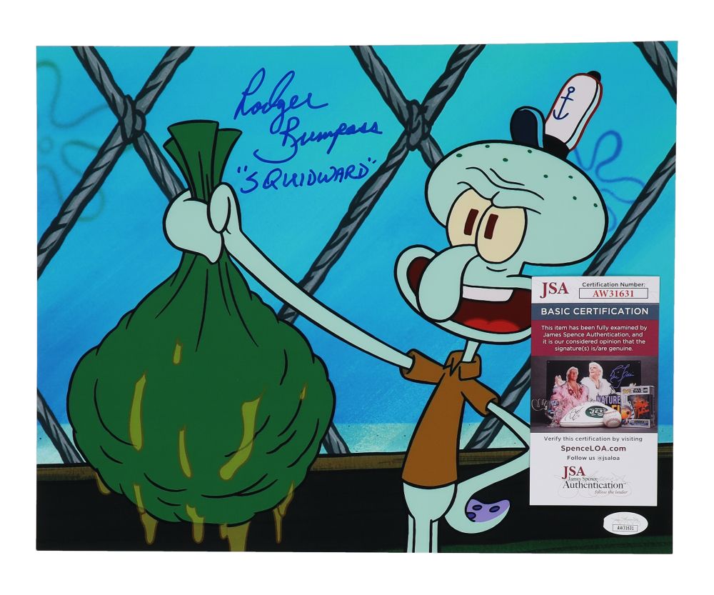 Rodger Bumpass Signed "SpongeBob SquarePants" 11x14 Photo Inscribed ...