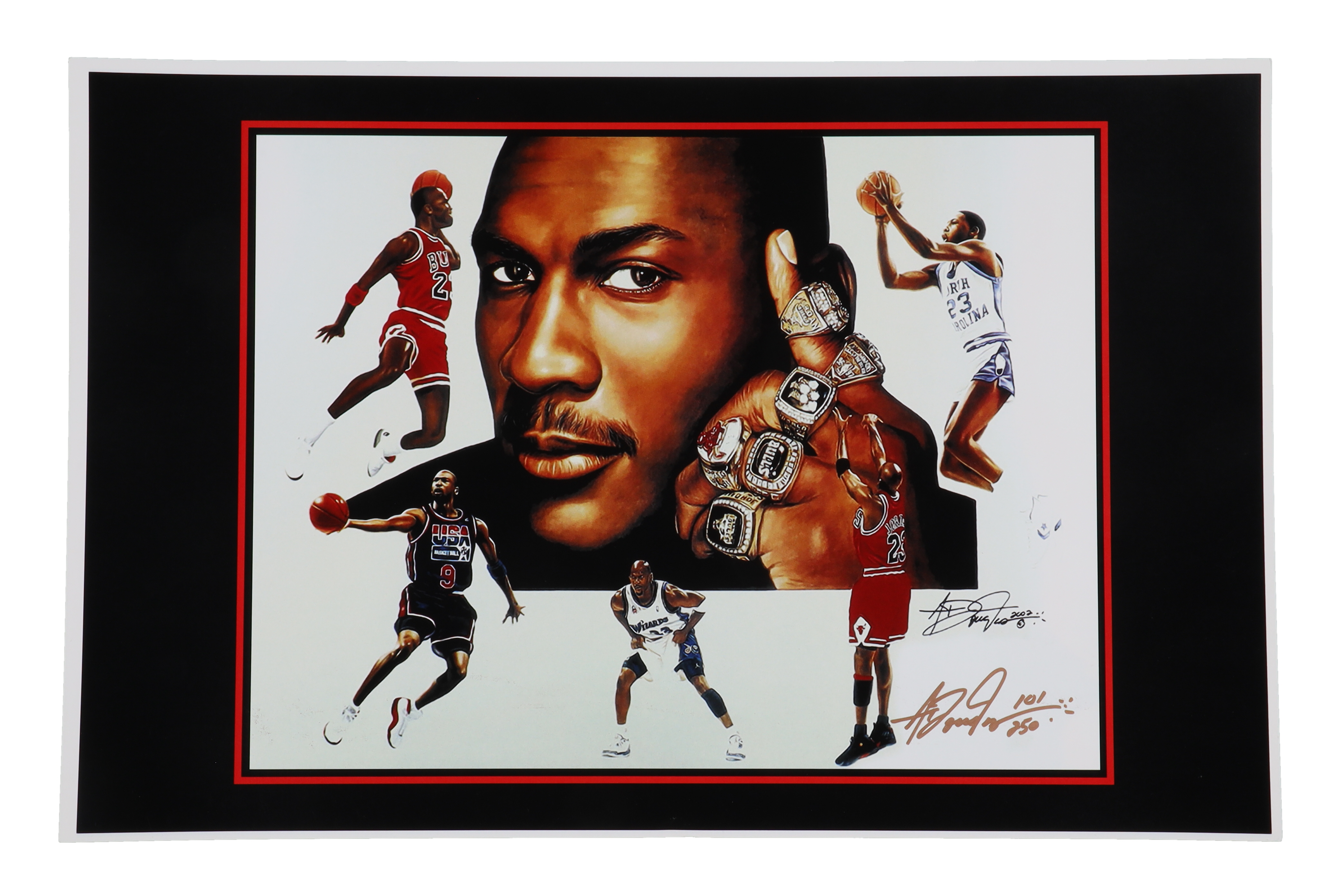 Anthony Douglas "Michael Jordan (The Best Ever)" 11x17 LE Lithograph ...