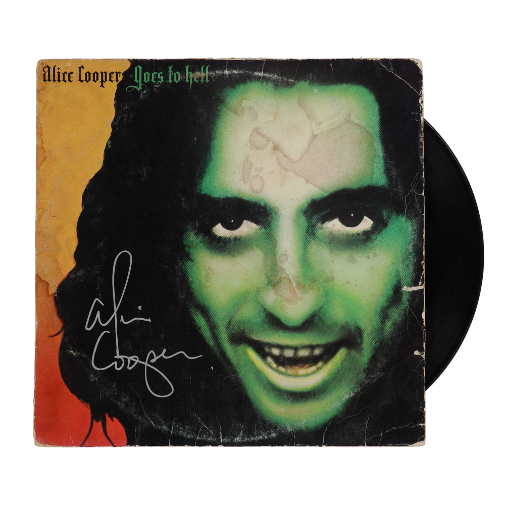 Alice Cooper Signed "Goes to Hell" Vinyl Record Album (Beckett) | Pristine Auction