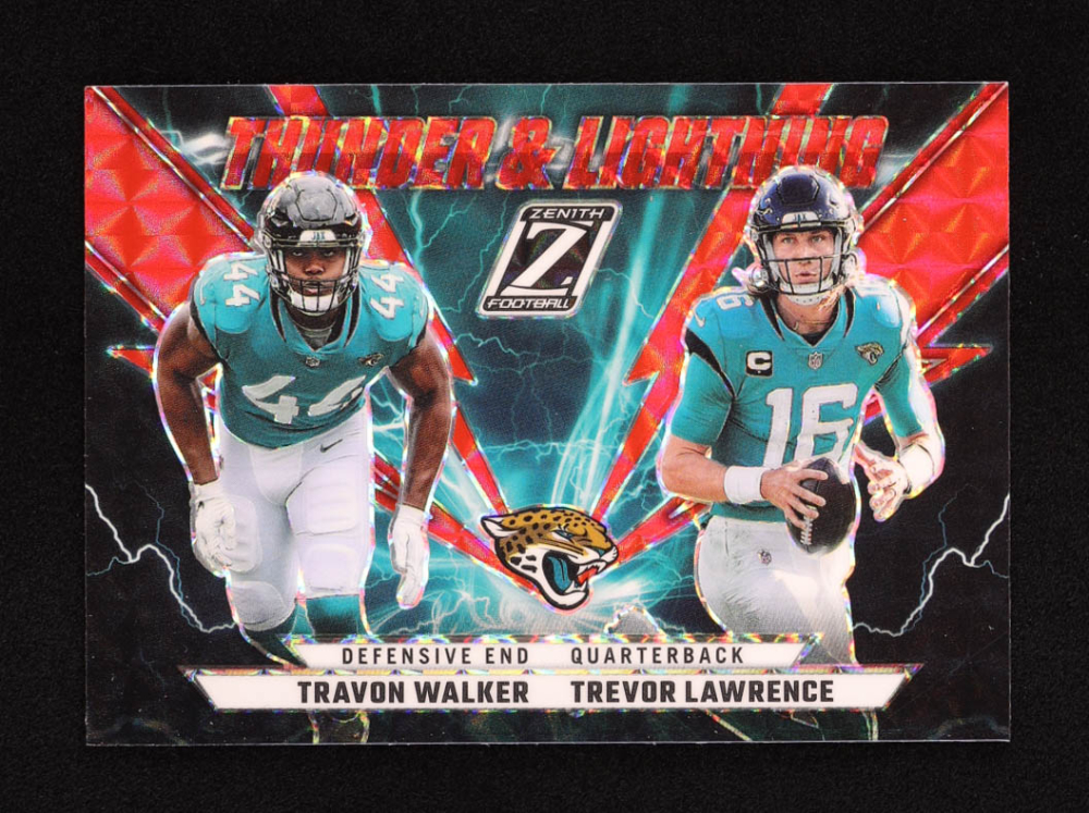 Travon Walker / Trevor Lawrence 2022 Zenith Thunder and Lightning Red ...