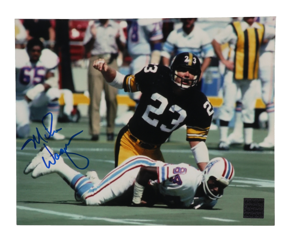 Mike Wagner Signed Steelers 8x10 Photo (Playball Ink) | Pristine Auction