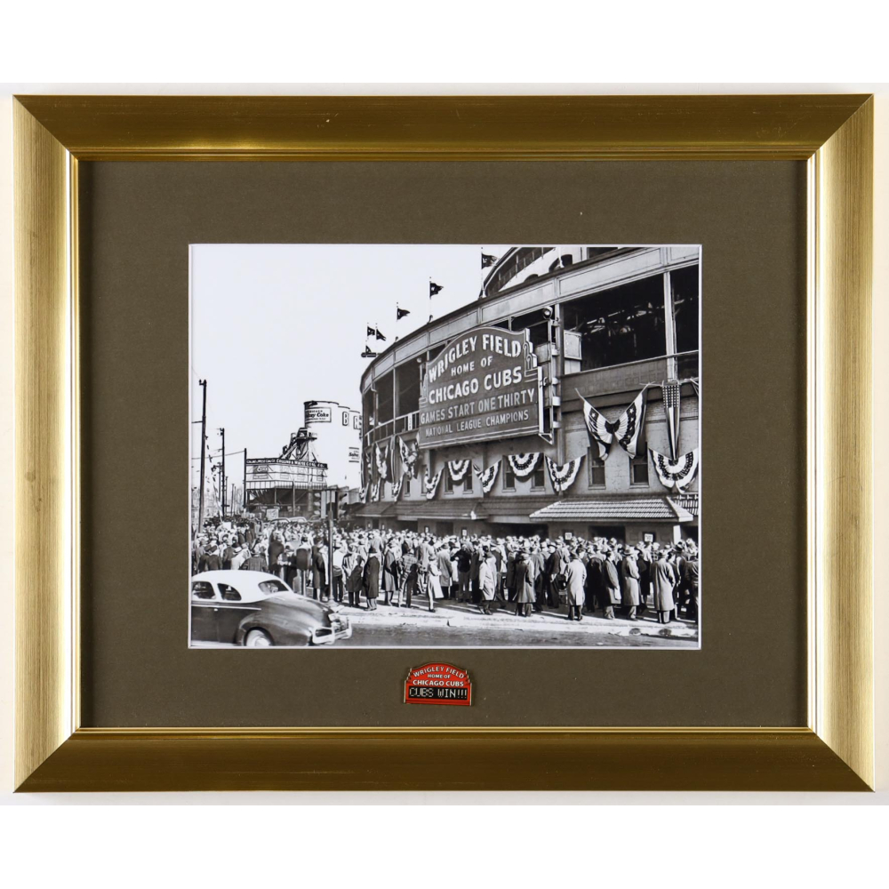 Cubs Wrigley Field Entrance Custom Framed Photo Display with Official ...