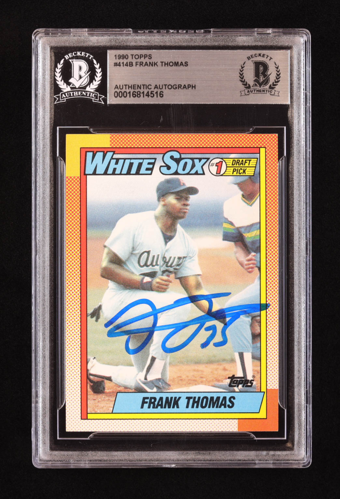 Frank Thomas Signed 1990 Topps #414B RC (BGS) | Pristine Auction