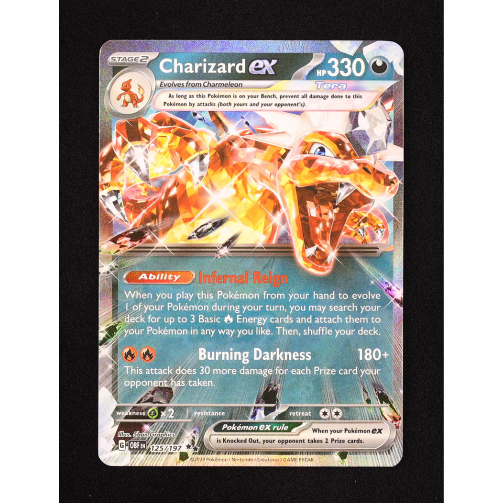 Charizard EX 2023 Pokemon Scarlet and Violet Obsidian Flames #125 ...
