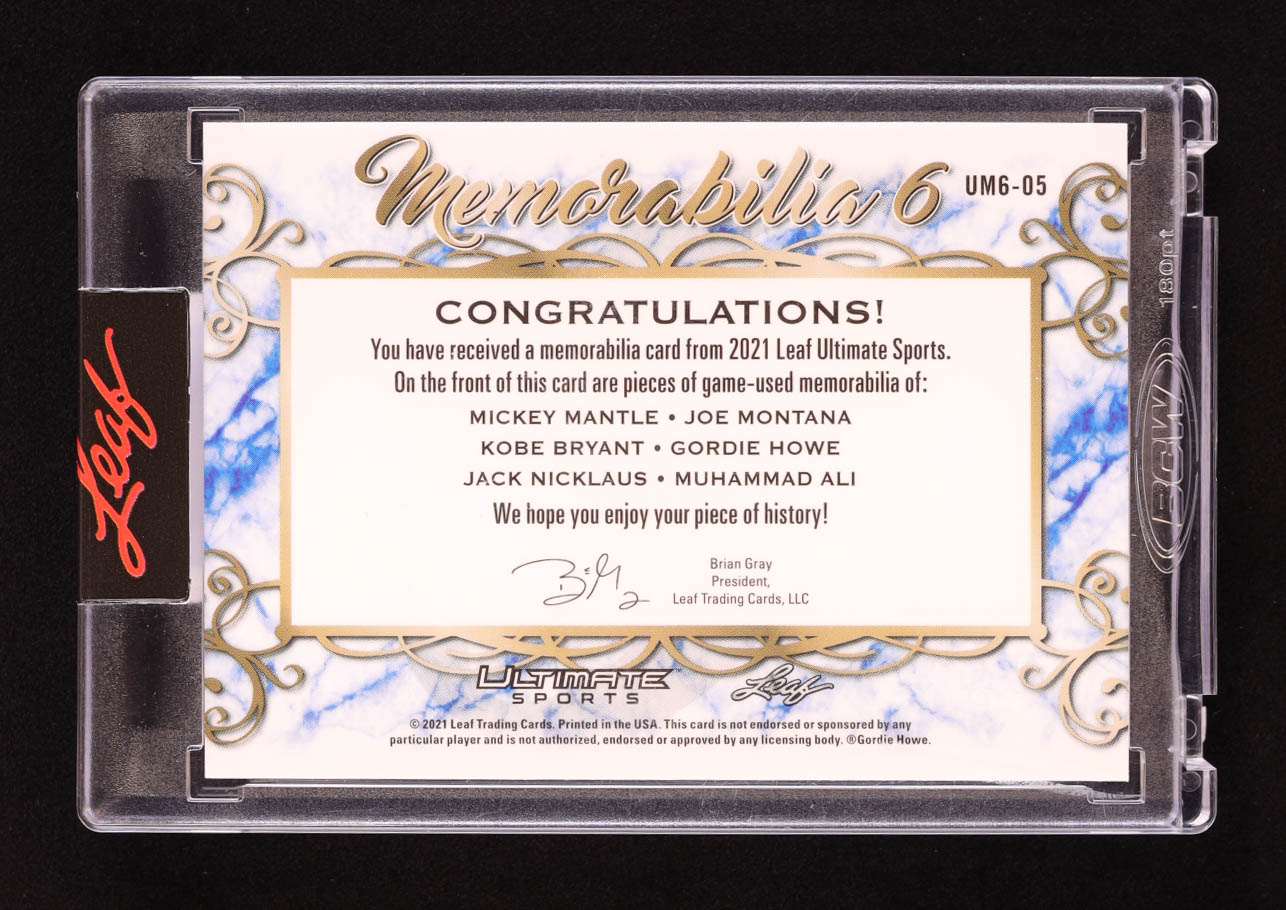 Mickey Mantle / Joe Montana / Kobe Bryant / Gordie Howe / Jack Nicklaus ...