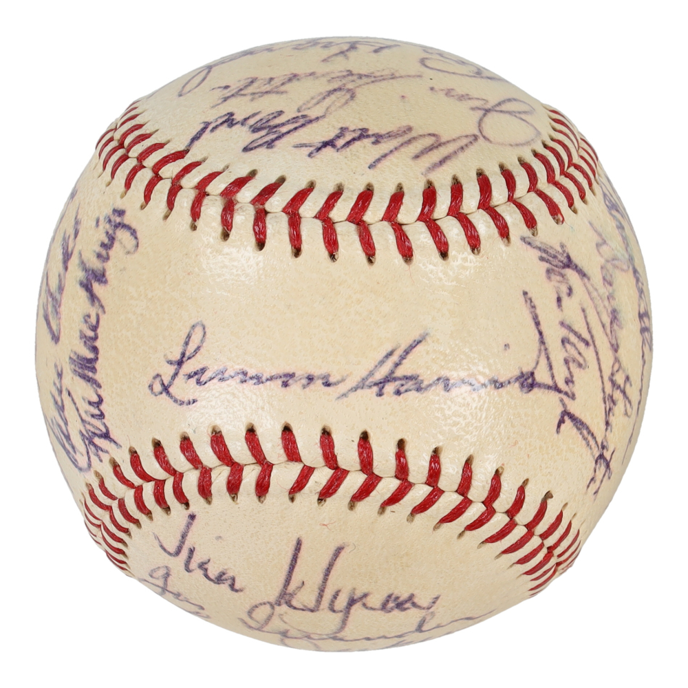 1962 Houston Colt 45's ONL Baseball Signed by (26) with Nelson Fox, Lum ...