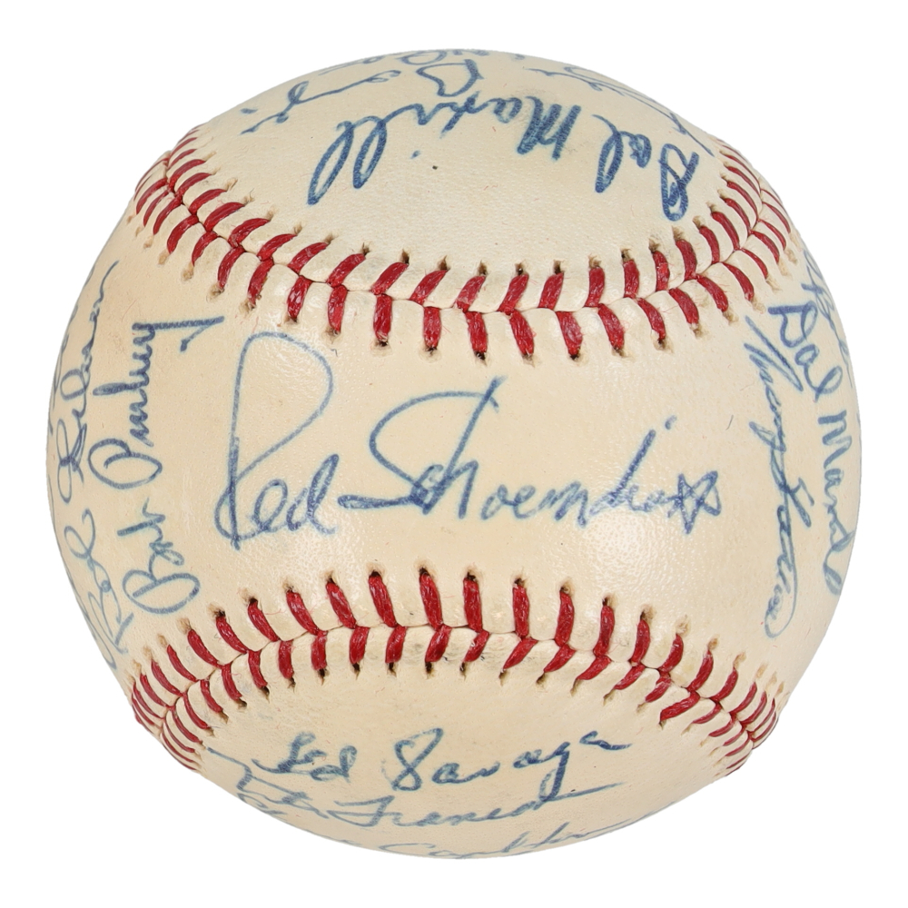 1965 Cardinals ONL Baseball Signed by (24) with Lou Brock, Bob Gibson ...