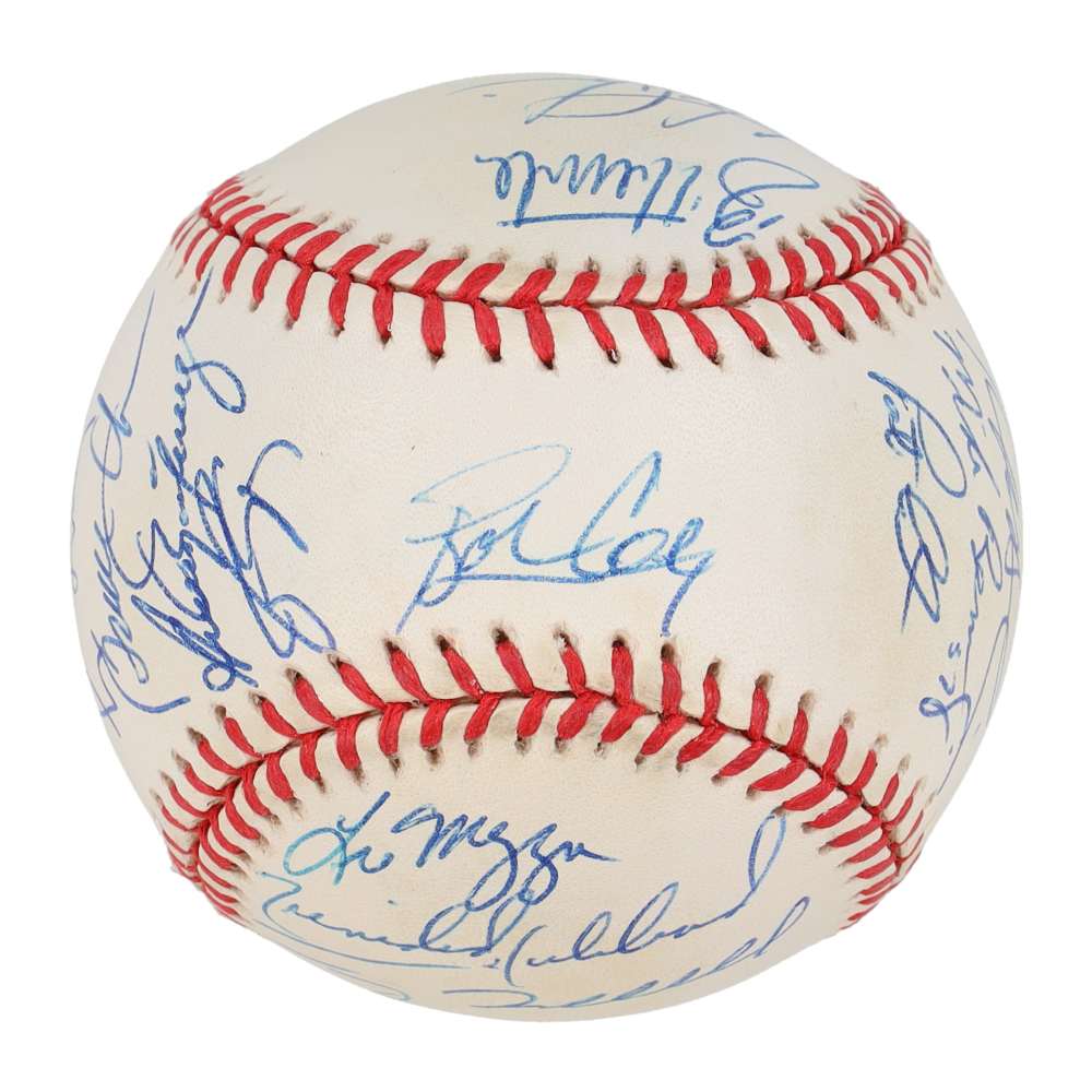 2000 Braves ONL Baseball Signed by (22) with Greg Maddux, Tom Glavine ...