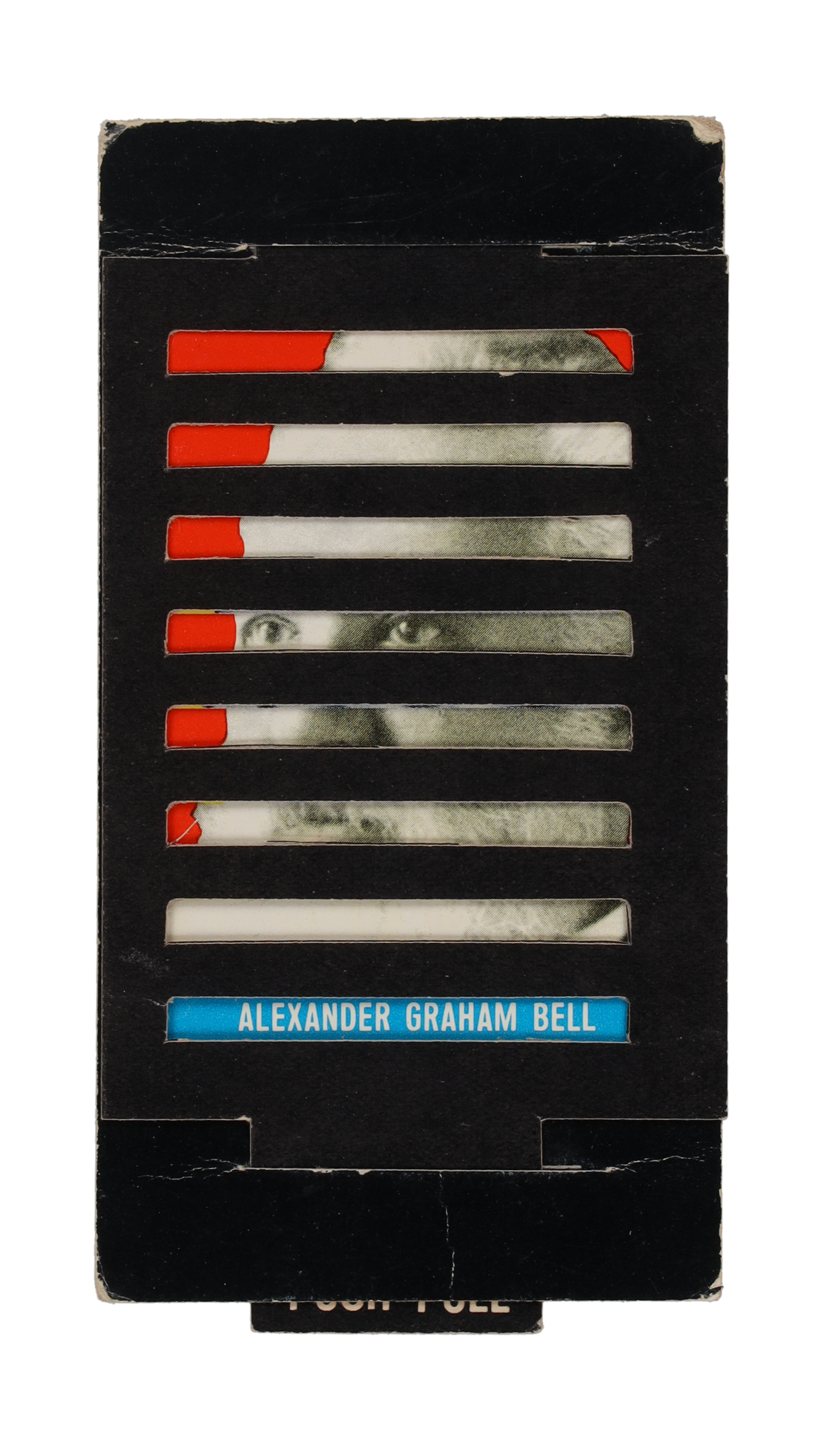 Charles Lindberg / Alexander Graham Bell 1965 Topps Push Pull Card ...