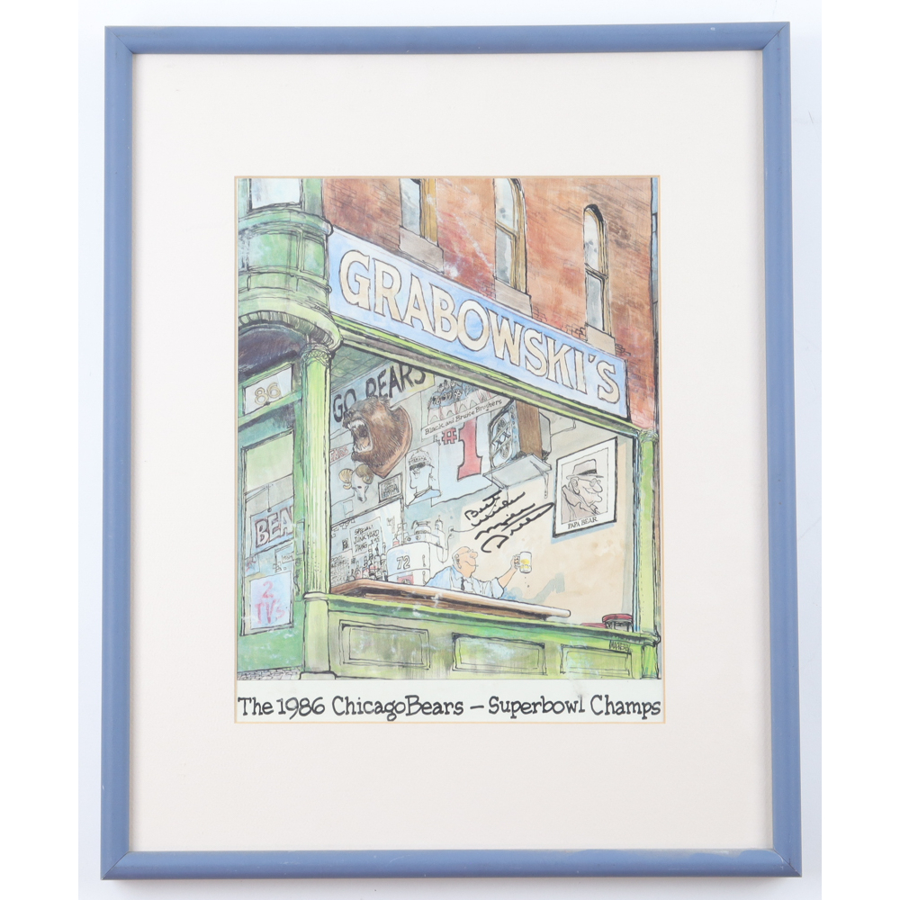 Mike Ditka Signed Bears Custom Framed "Grabowski's Chicago Tribune ...