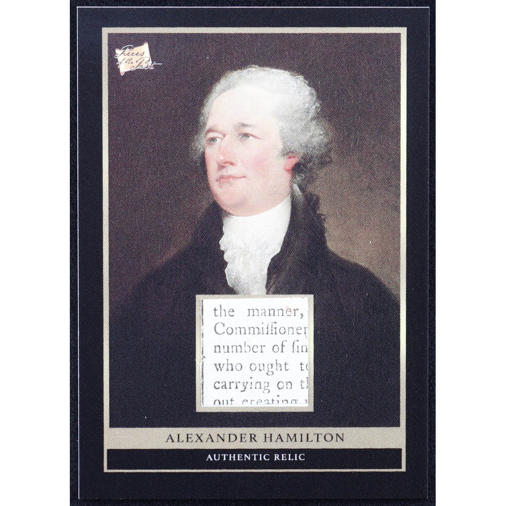 Alexander Hamilton 2024 Pieces of the Past Authentic Relic #17 ...