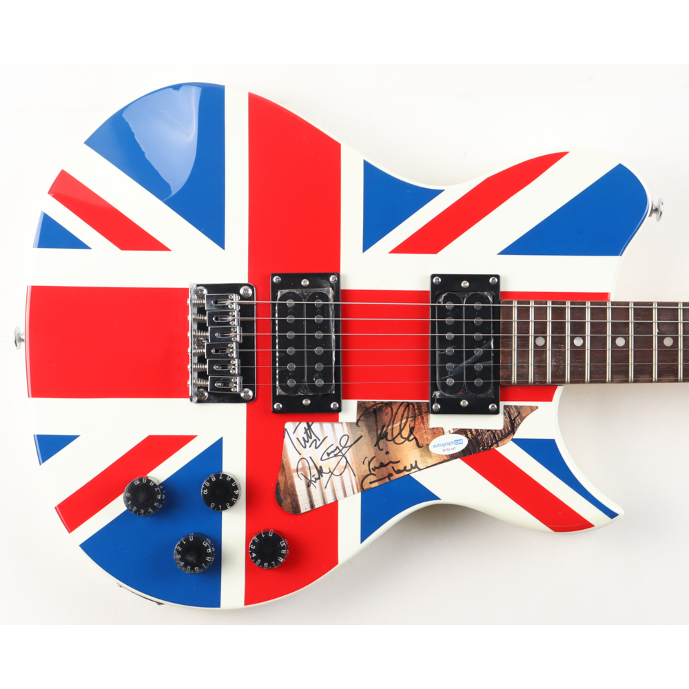 "Def Leppard" Custom LE Electric Guitar & Letter Band-Signed By (5 ...