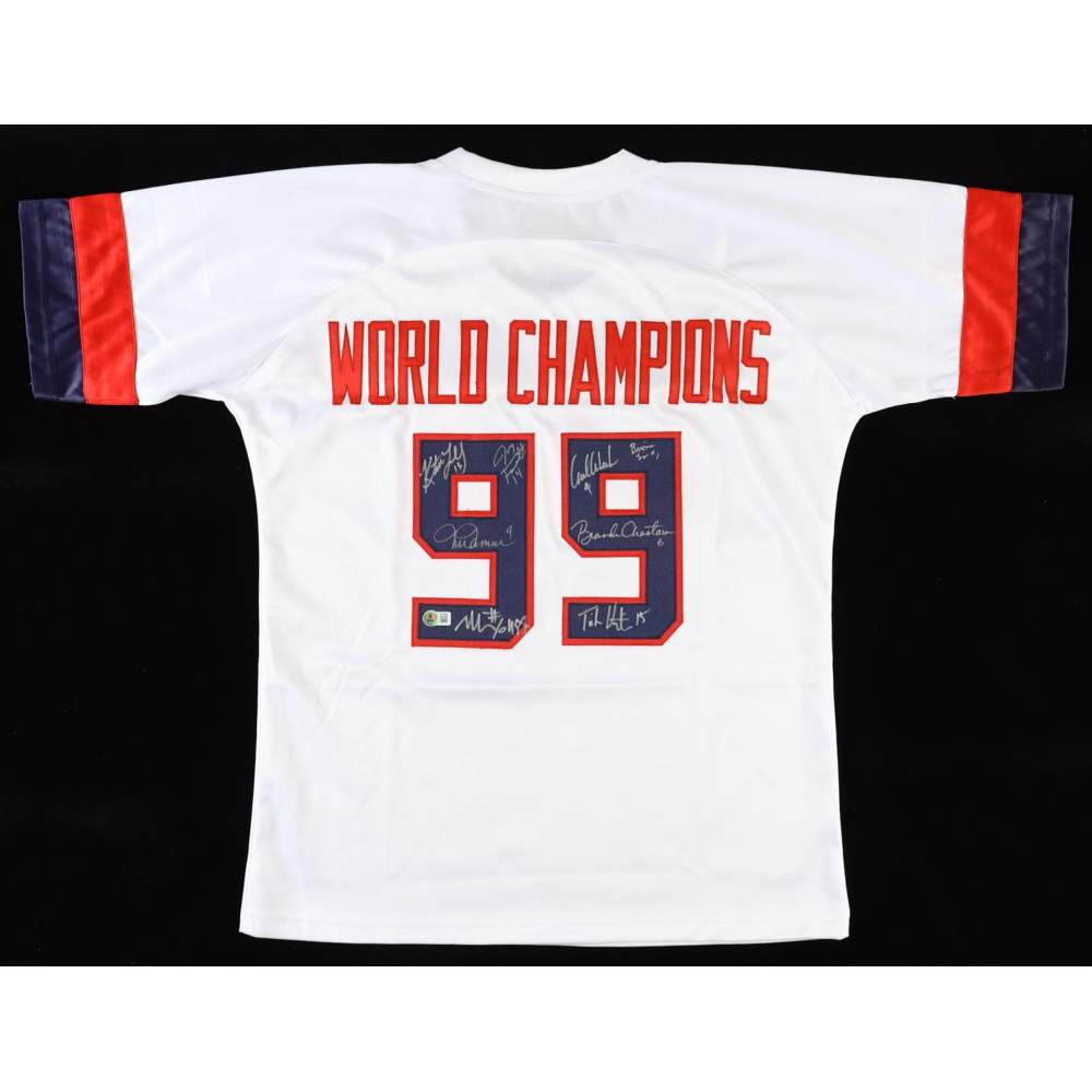 1999 USA Women's Soccer Team Jersey Signed by (8) With Mia Hamm, Brandi ...