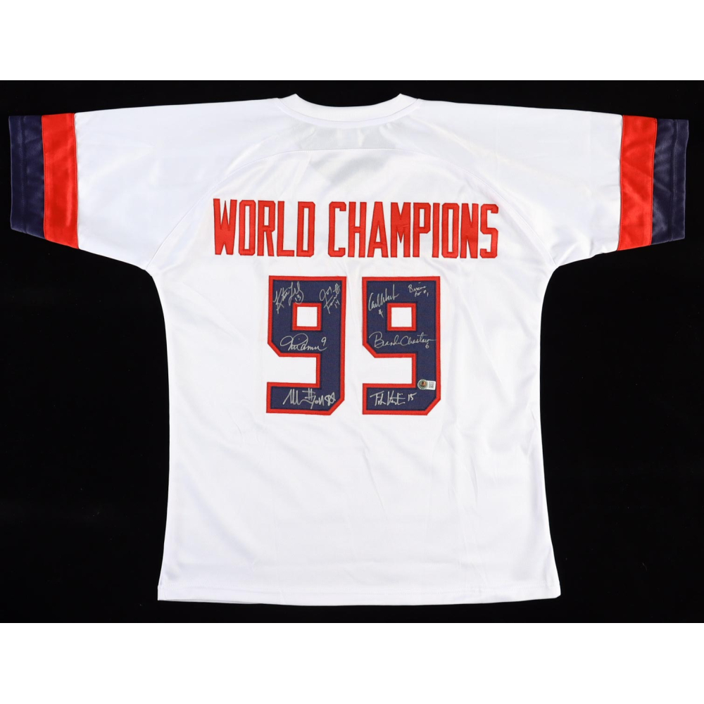 1999 USA Women's Soccer Team Jersey Signed by (8) With Mia Hamm, Brandi ...