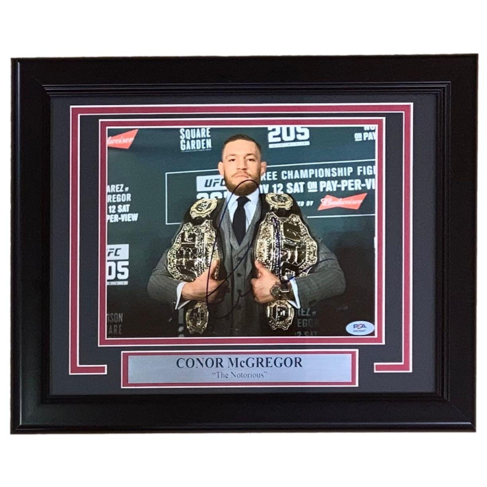 Conor McGregor Signed UFC Custom Framed Photo (PSA) | Pristine Auction