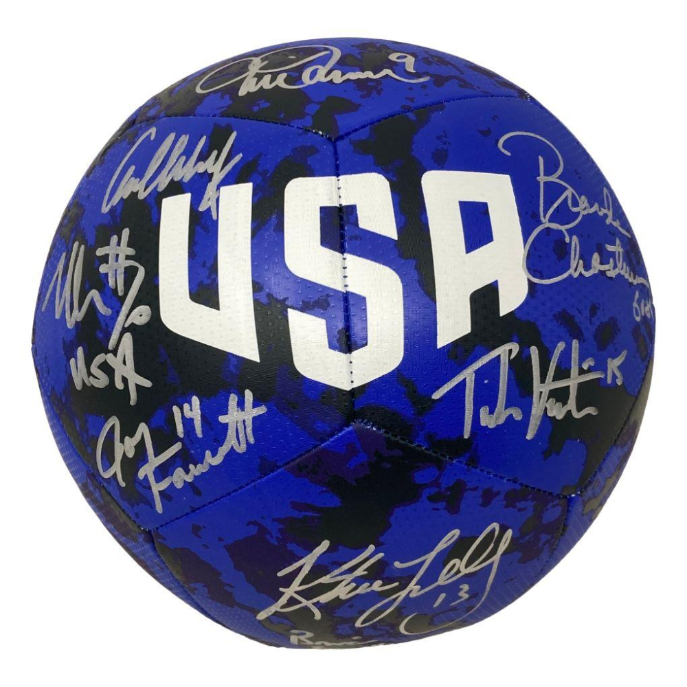 1999 Women's Team USA Soccer Ball Signed By (8) with Mia Hamm, Michelle ...