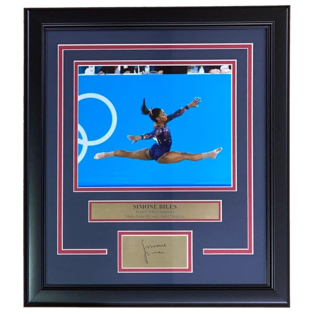 Simone Biles Custom Framed Photo | Pristine Auction