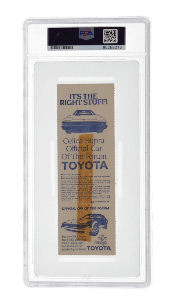 Magic Johnson & Julius Erving Signed 1982 NBA Championship at the Forum ...