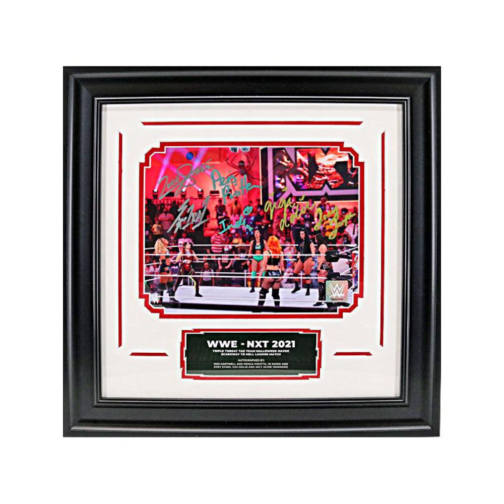 WWE NXT Custom Framed Photo Signed By (6) with Indi Hartwell, Persia ...