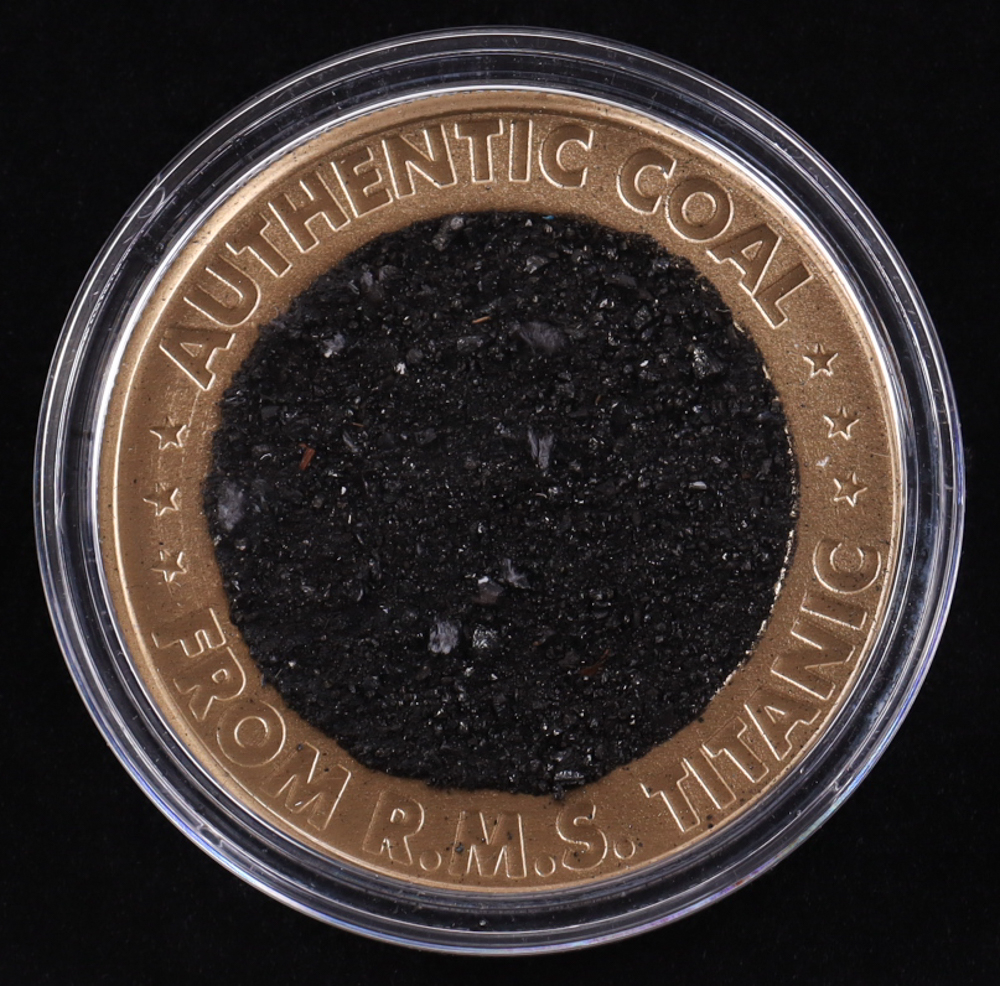 Authentic Coal From Titanic Wreckage On Bronze Coin (Highland Mint ...