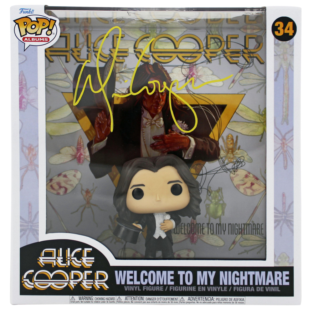 Alice Cooper Signed "Welcome To My Nightmare" #34 Alice Cooper Funko ...