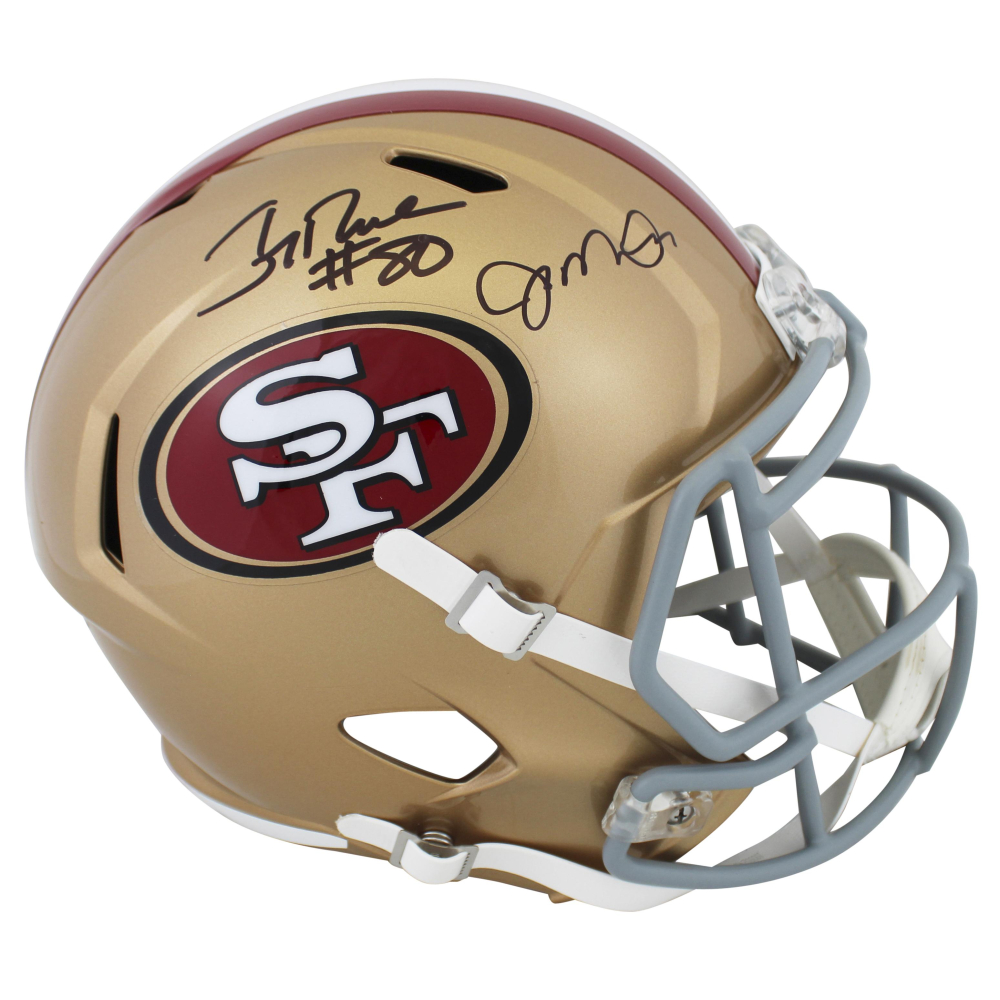 Joe Montana & Jerry Rice Signed 49ers Full-Size Speed Helmet (Beckett ...