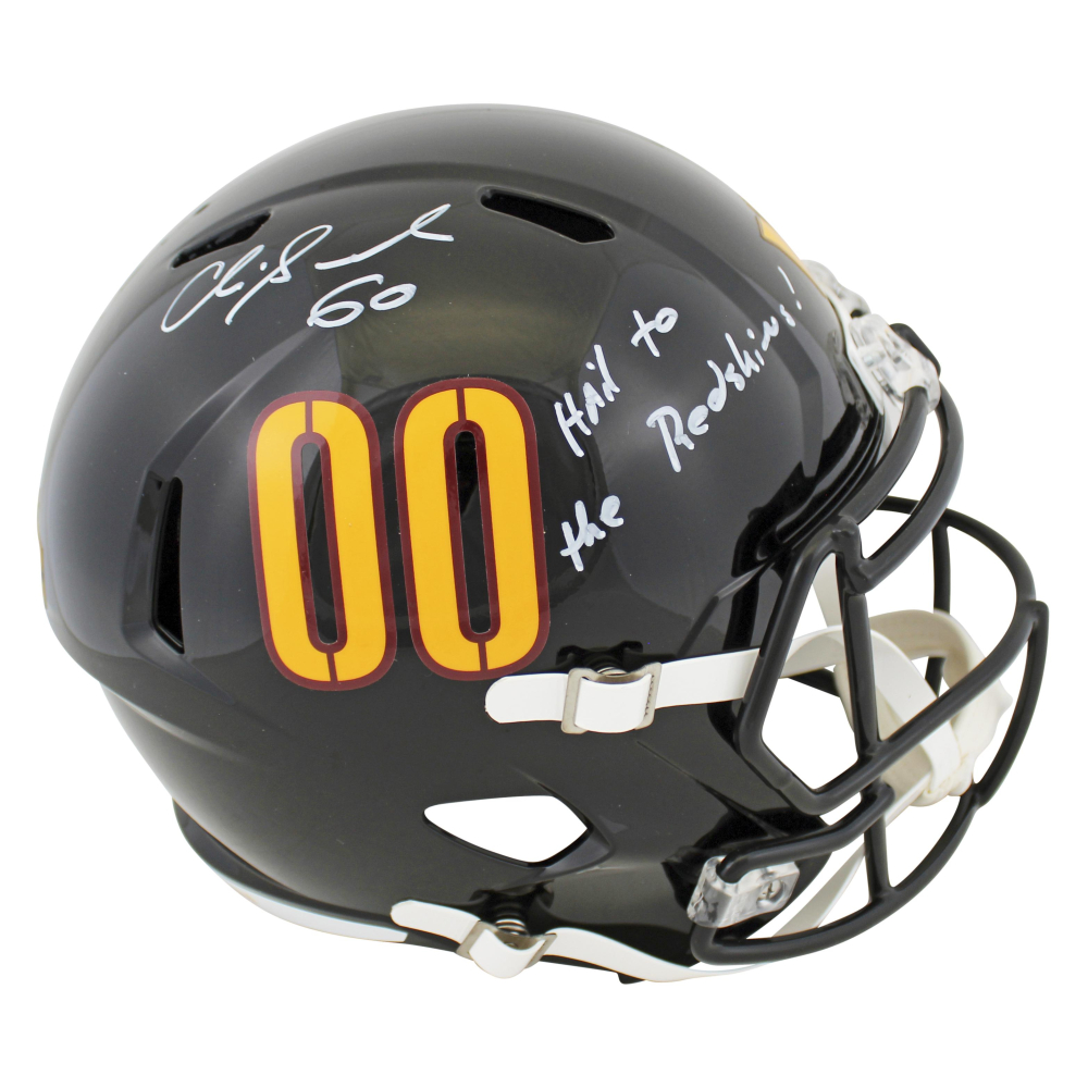 Chris Samuels Signed Commanders Full-Size Alternate Speed Helmet ...