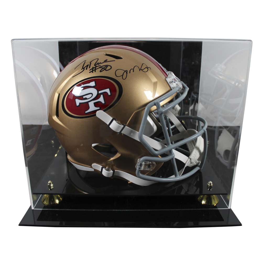 Joe Montana & Jerry Rice Signed 49ers Full-Size Speed Helmet with ...