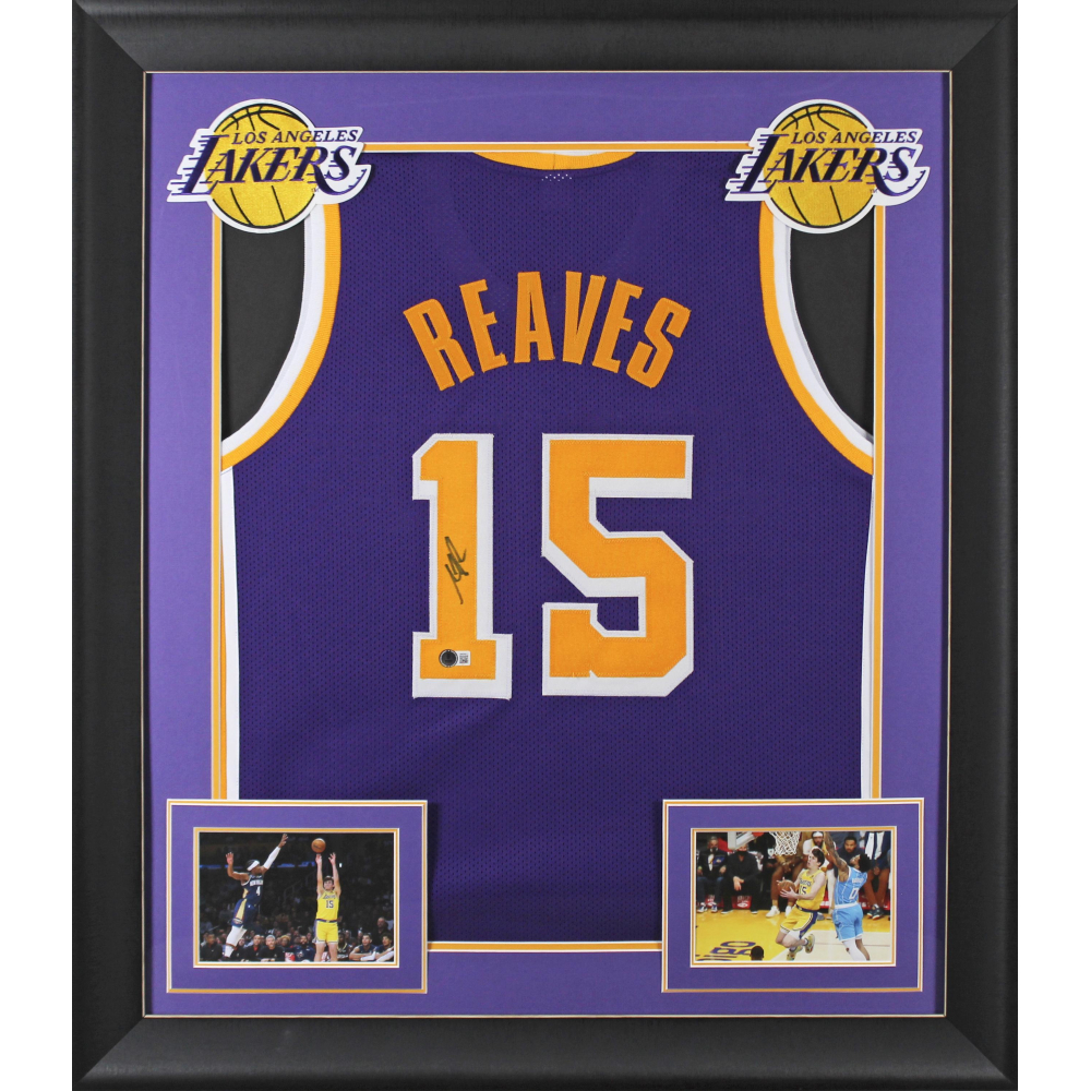 Austin Reaves Signed Custom Framed Jersey (Beckett) | Pristine Auction