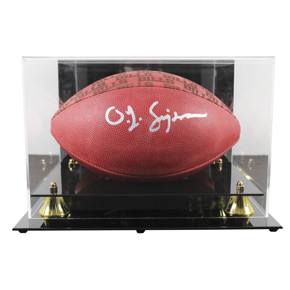 O.J. Simpson Signed Official NFL "The Duke" Bills Team Showcase Logo ...